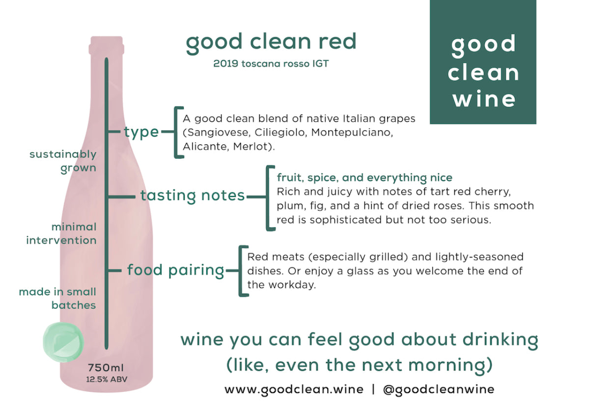 get to know good clean red – Good Clean Wine